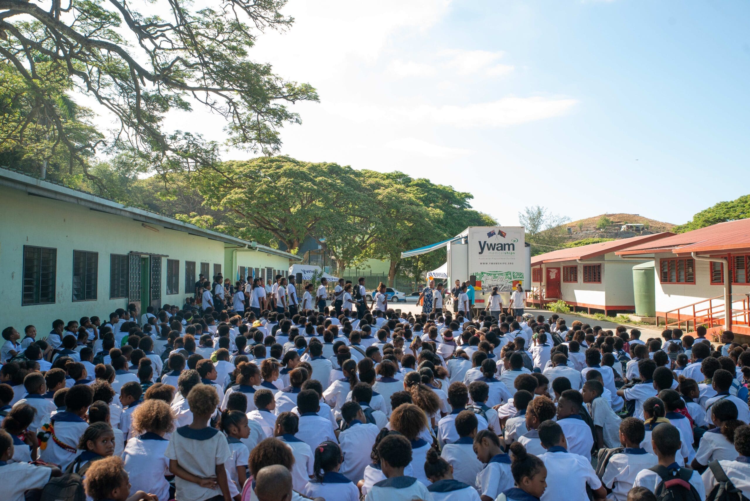 YWAM Dental Trailer Begins Work in Port Moresby Schools - YWAM Medical Ships - Australia & Papua ...
